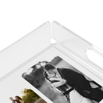 Four Photo Collage Tray with Name Text | Zazzle