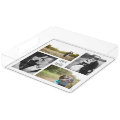 Four Photo Collage Tray with Name Text | Zazzle