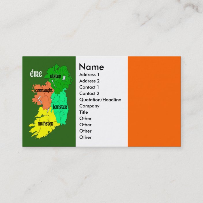 Four Provinces of Ireland Business Cards | Zazzle.com