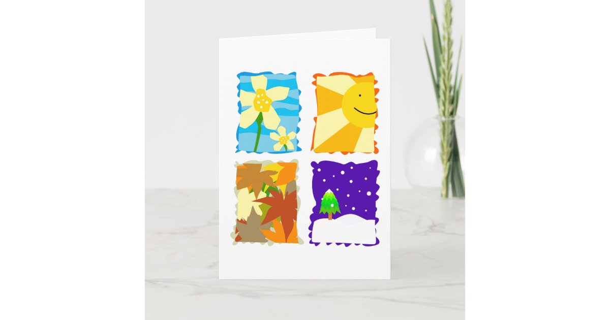 Four Seasons Card | Zazzle