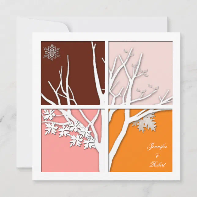 Four Seasons Invitation | Zazzle