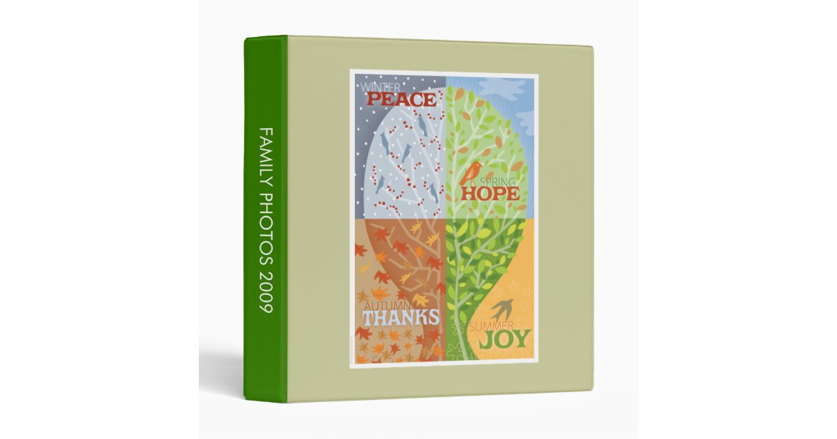 Four Seasons Photo Album Binder | Zazzle