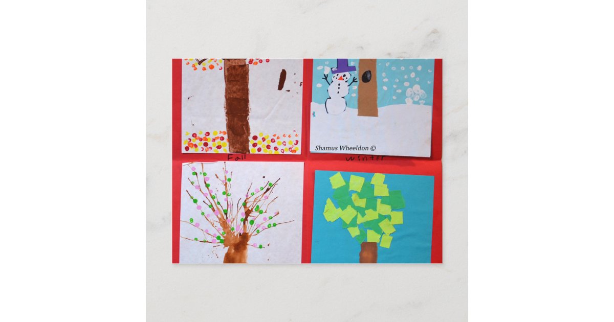 Four Seasons Postcard | Zazzle