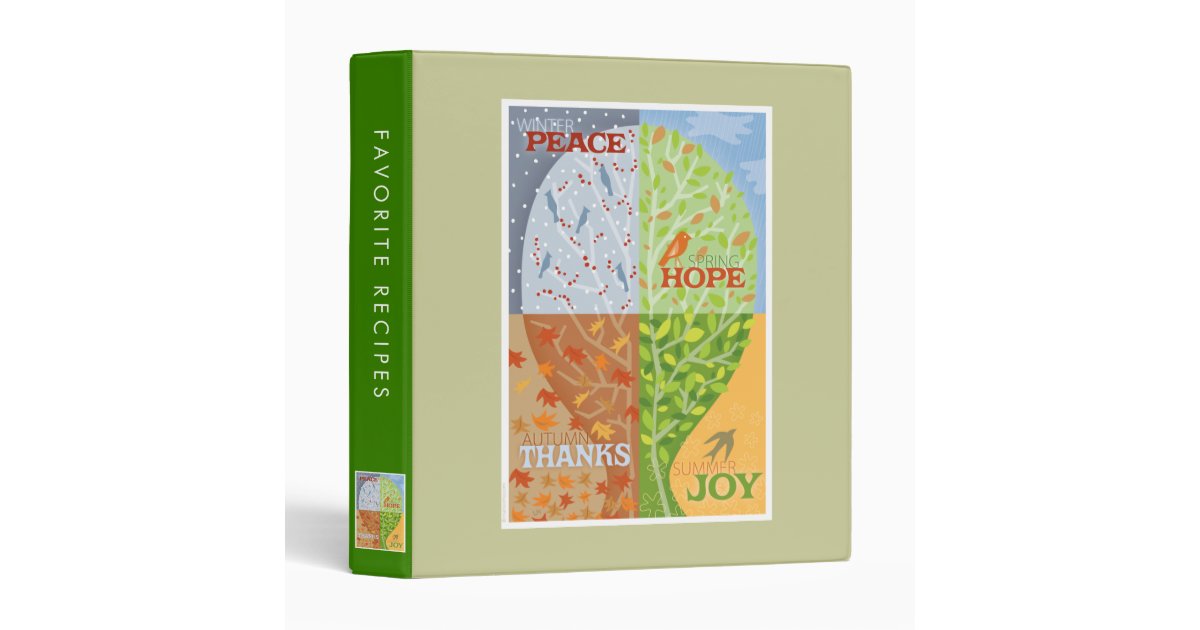 Four Seasons Recipe Binder | Zazzle
