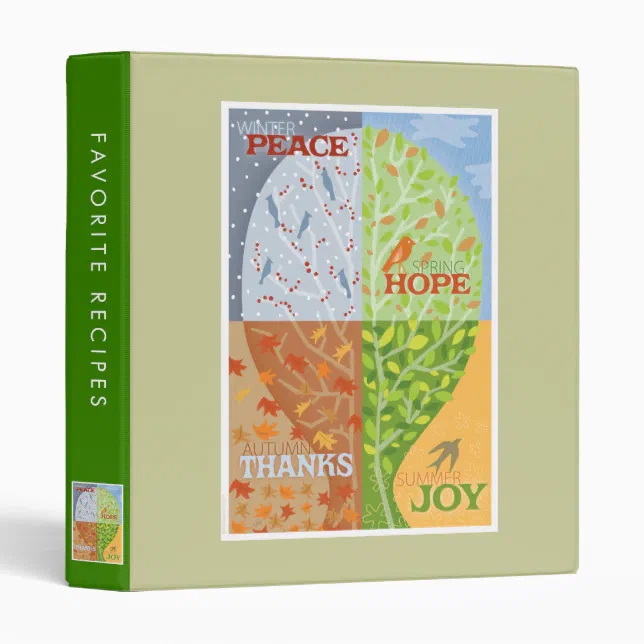Four Seasons Recipe Binder | Zazzle