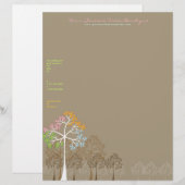 Four Seasons Trees Business Letterhead Template | Zazzle