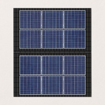 Four-Sided Roofing Rooftop Solar Energy Black Roof Business Card | Zazzle