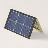 Four-Sided Roofing Rooftop Solar Energy Black Roof Business Card | Zazzle