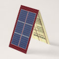 Four-Sided Roofing Rooftop Solar Energy Red Roof Business Card | Zazzle