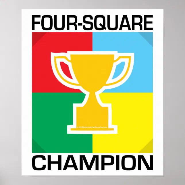 Four-Square Champion Poster | Zazzle