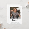 Four - Square Photo Birthday Invitation | Zazzle