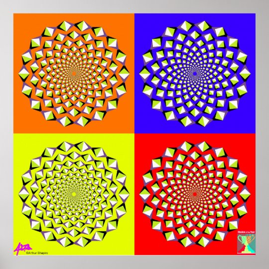 Four Squares Poster | Zazzle.com