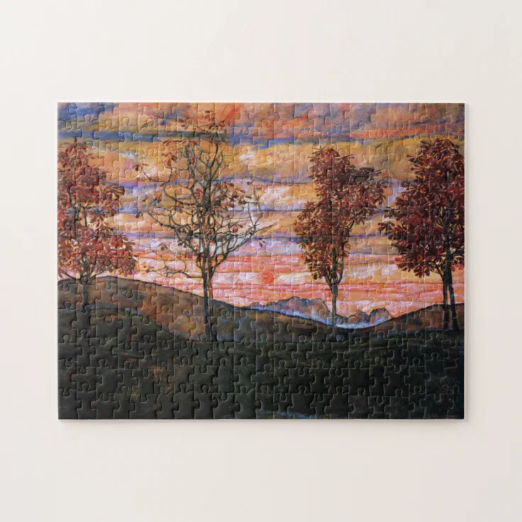 Four Trees Jigsaw Puzzle | Zazzle