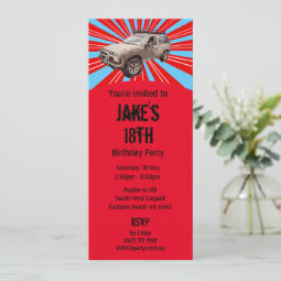 Four-wheel Driving Invitation | Zazzle