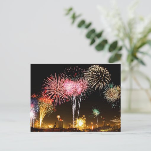 Fourth of July Fireworks Postcard | Zazzle