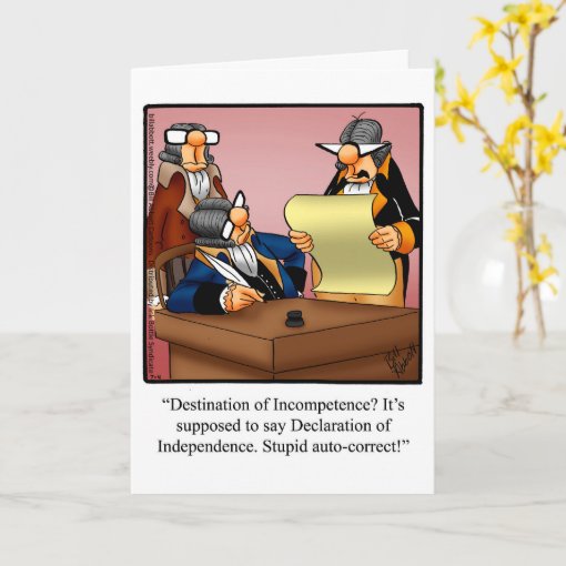 Fourth Of July Humor Greeting Card "Spectickles" | Zazzle