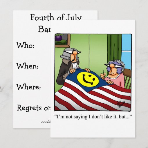 Fourth of July Humor Party Invitation | Zazzle