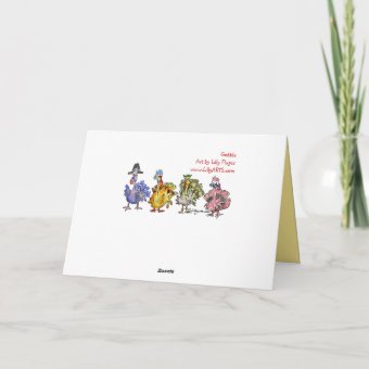Fowl Language Happy Thanksgiving Turkeys Holiday Card | Zazzle
