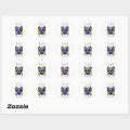 FOWLER FAMILY CREST - FOWLER COAT OF ARMS CLASSIC ROUND STICKER | Zazzle