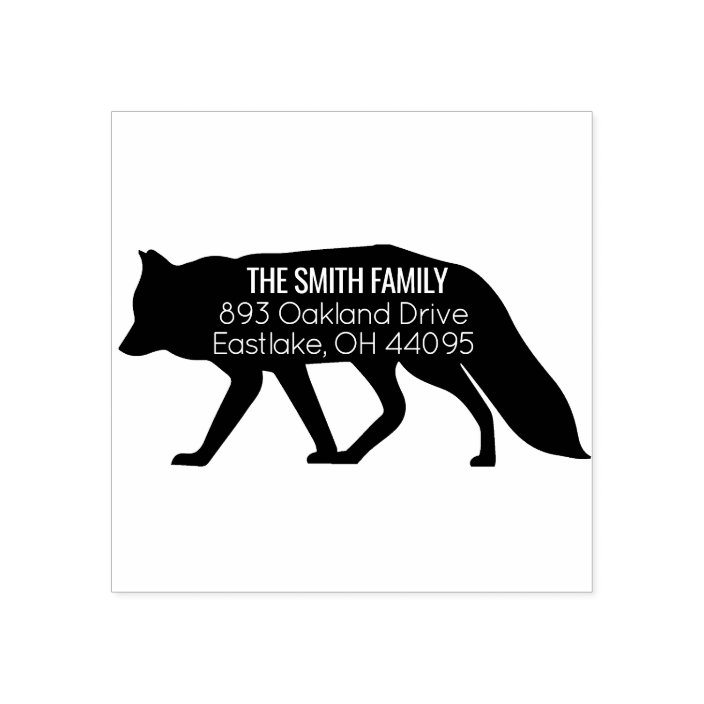 Fox Address Stamp | Zazzle.com