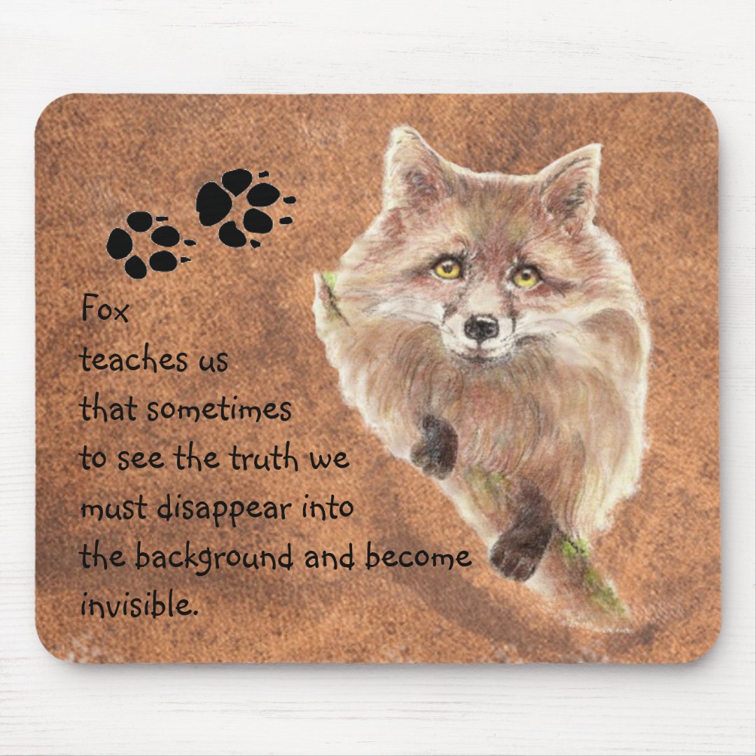 Fox, Animal Totem, Spirit Guide, Symbol Mouse Pad | Zazzle