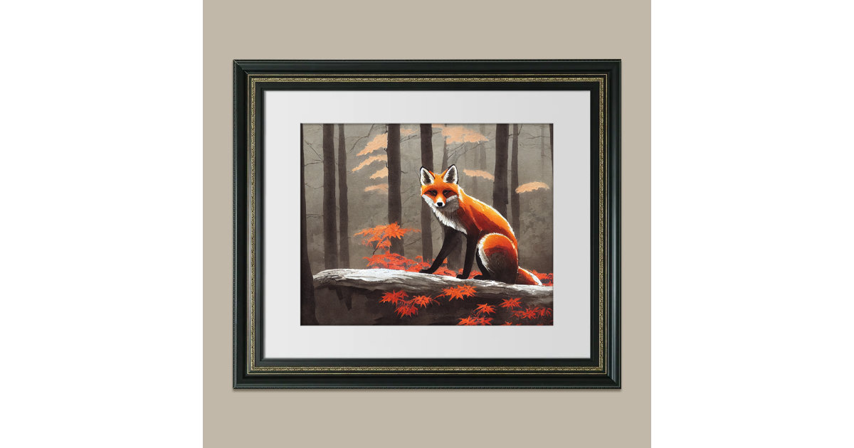 Fox at Dusk Poster | Zazzle