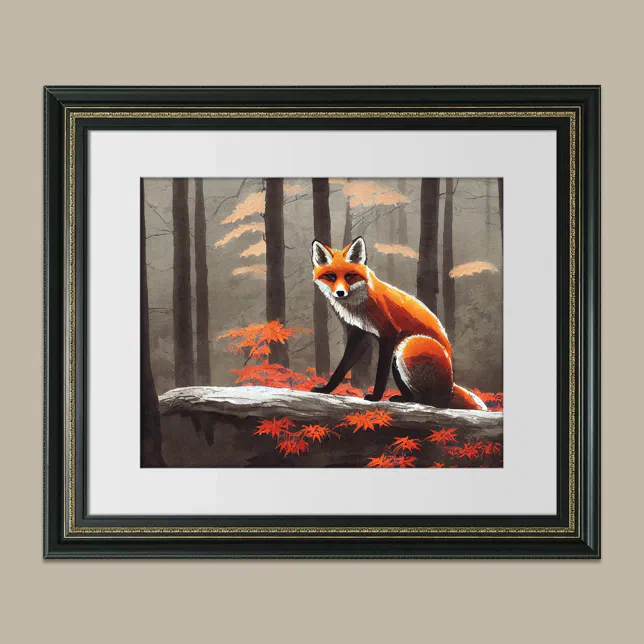 Fox at Dusk Poster | Zazzle