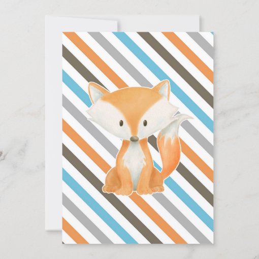Fox Birthday Invitation | Little Fox Invitation | Zazzle