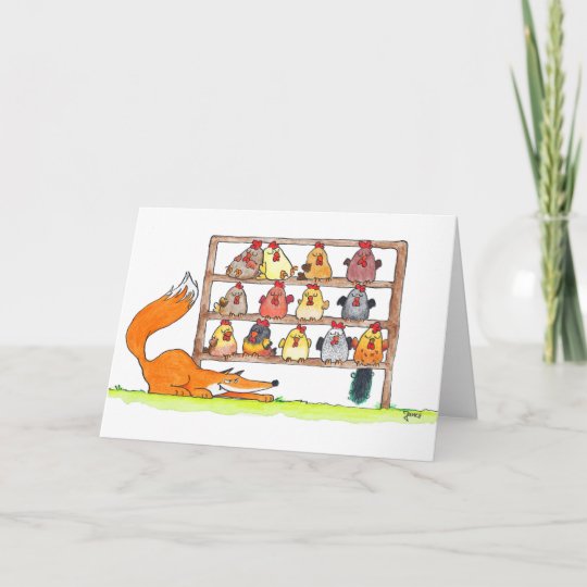 FOX BIRTHDAY SURPRISE greeting card | Zazzle.com