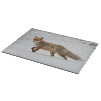 fox chopping board, fox kitchen board, fox gift cutting board | Zazzle