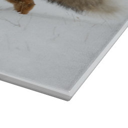 fox chopping board, fox kitchen board, fox gift cutting board | Zazzle