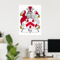 Fox Family Crest Poster | Zazzle