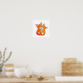 Fox Family Nursery Art Dad Mom Baby Happy foxes Poster | Zazzle