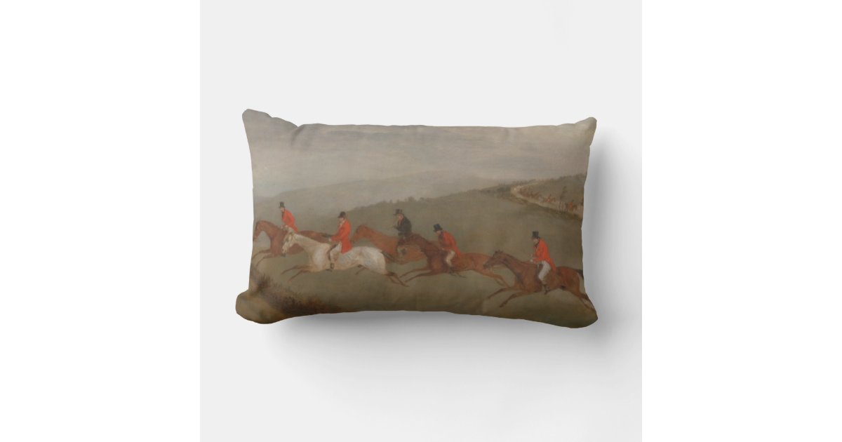 Fox Hunting Country Style Rectangular Cushion | Zazzle