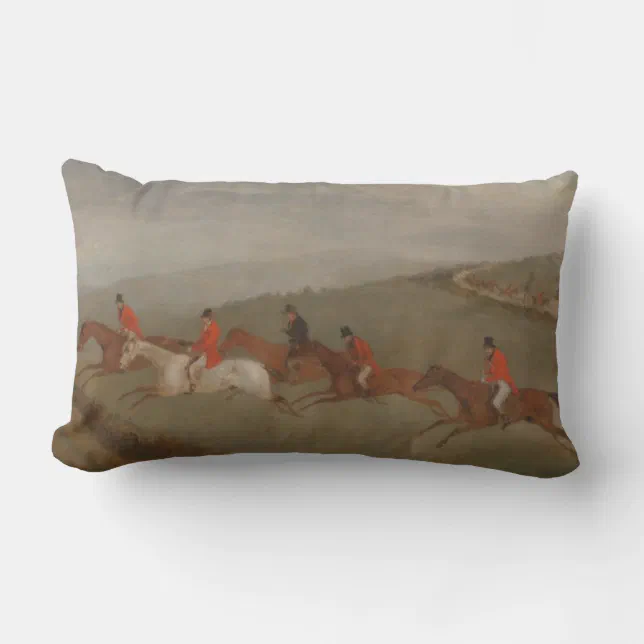 Fox Hunting Country Style Rectangular Cushion | Zazzle