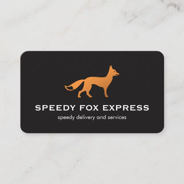 Fox Icon Business Card | Zazzle