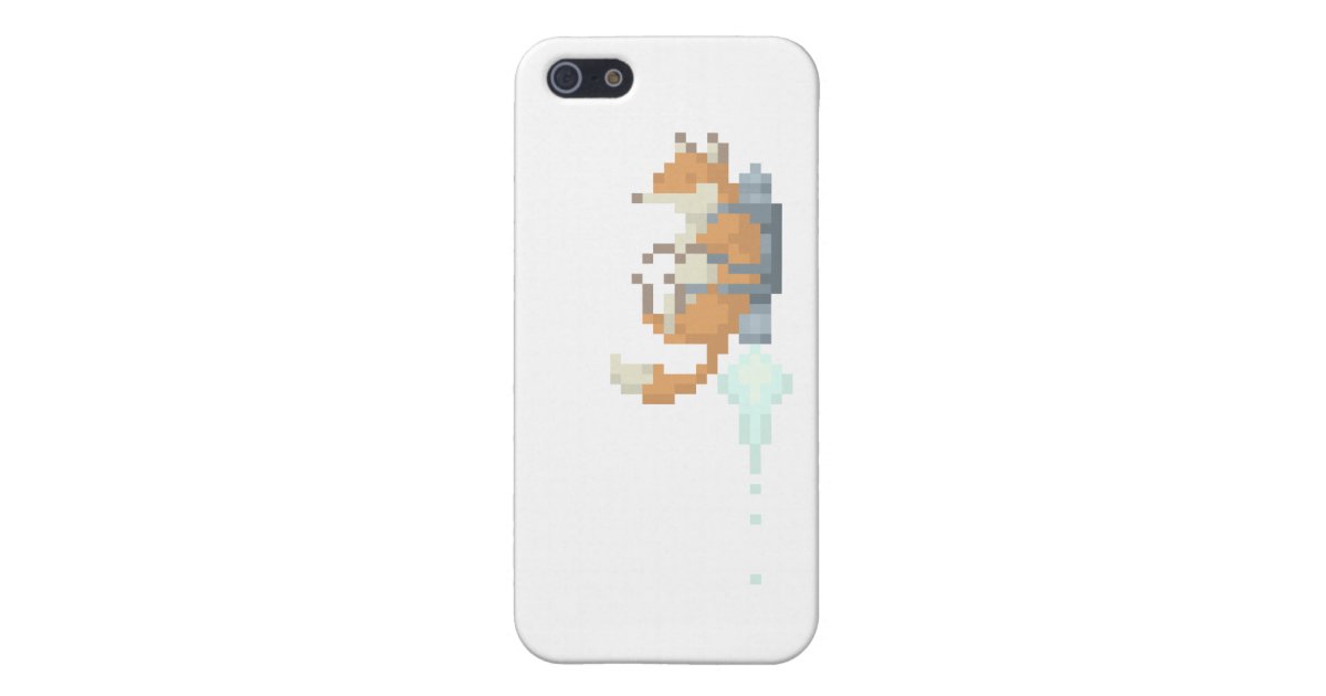 Fox Jetpack Pixel Art iPhone Case | Zazzle