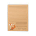 Fox Kid's Cute Woodland Animal Stationary Notepad | Zazzle