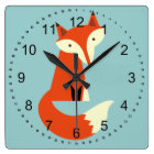 Fox Large Clock | Zazzle.com