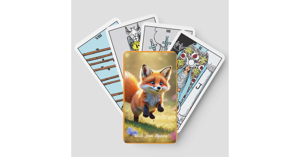 "Fox Meadow Escapade" Tarot Cards | Zazzle