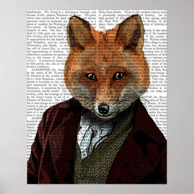 Fox Portrait Poster | Zazzle