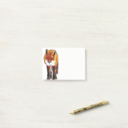 fox post it notes, foxy notepad, fox cub post-it notes | Zazzle