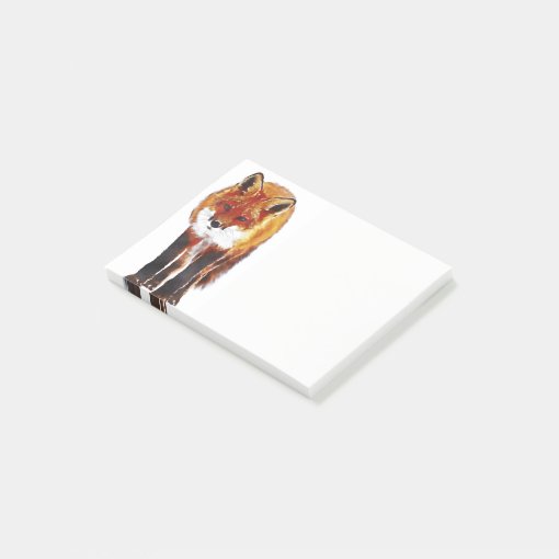 fox post it notes, foxy notepad, fox cub post-it notes | Zazzle