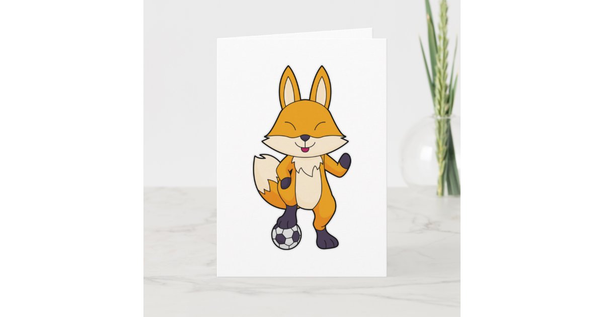 Fox Soccer player Soccer Card | Zazzle