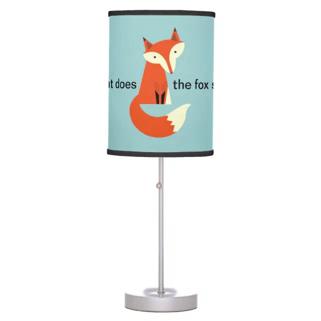Fox Table Lamp | Zazzle