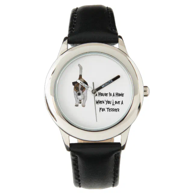 Fox Terrier, Love Is Logo, Kids Leather Watch. Watch | Zazzle