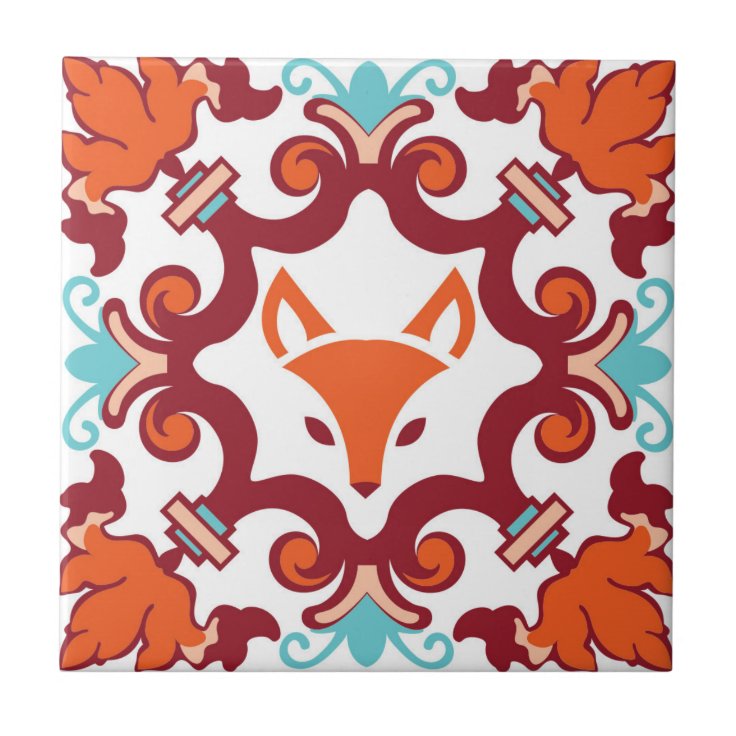 Fox tile. ceramic tile | Zazzle