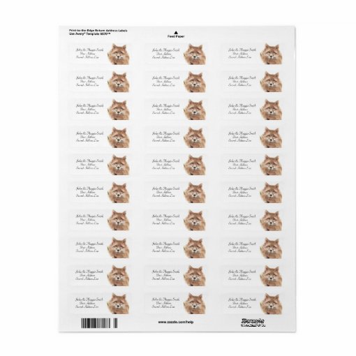 Fox - Watercolor Animal- Address Label | Zazzle