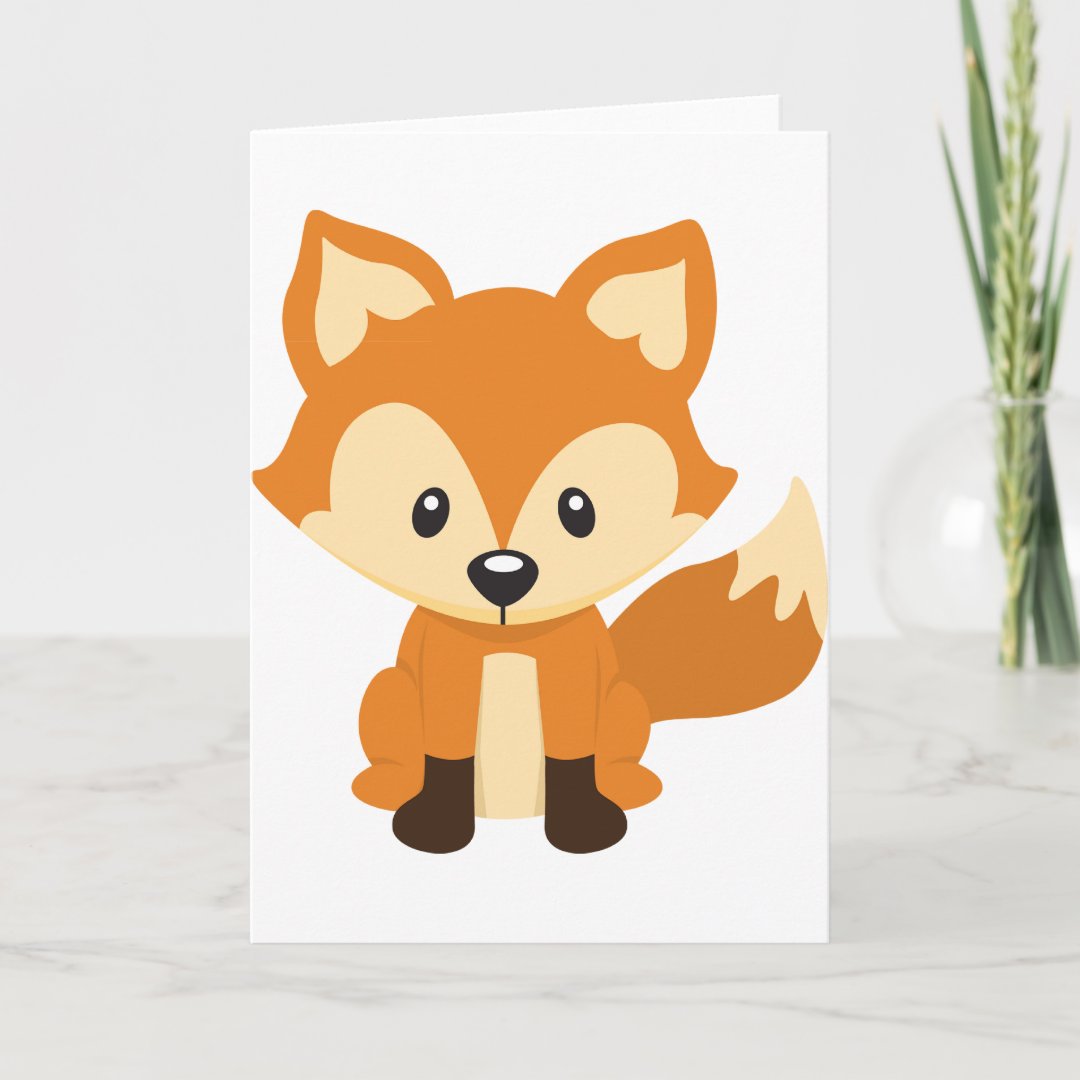 Foxy fox card | Zazzle