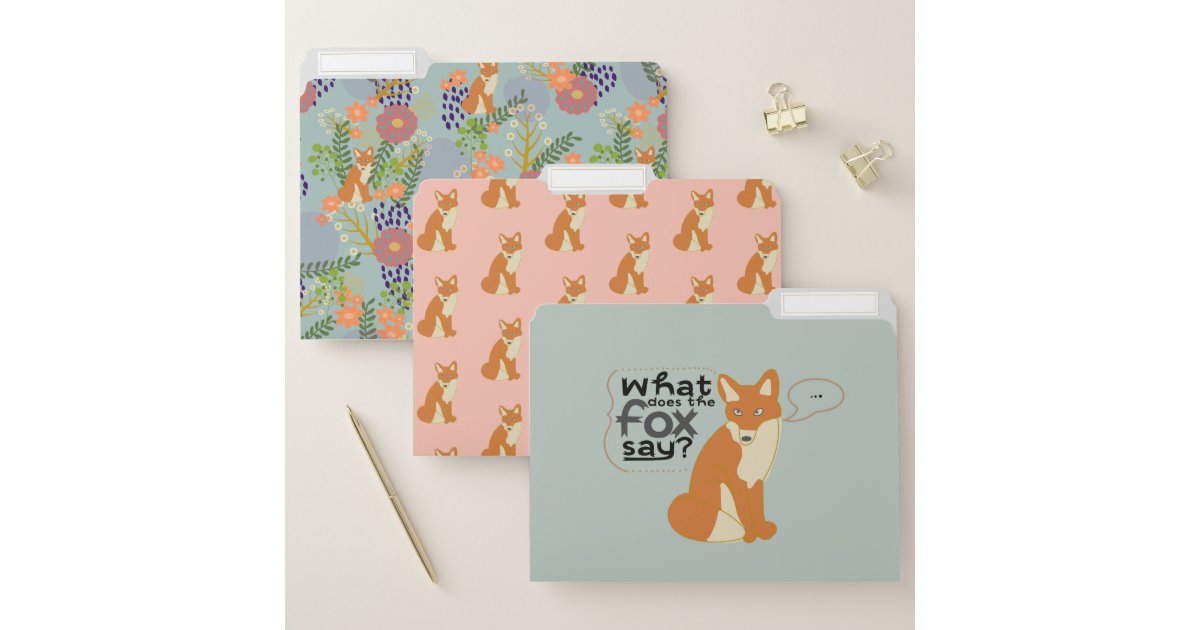 Foxy Garden - Mr. Fox File Folder Collection | Zazzle
